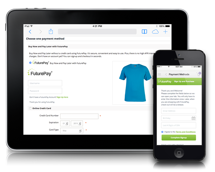 FuturePay offers point of sale financing for consumers without a credit ...